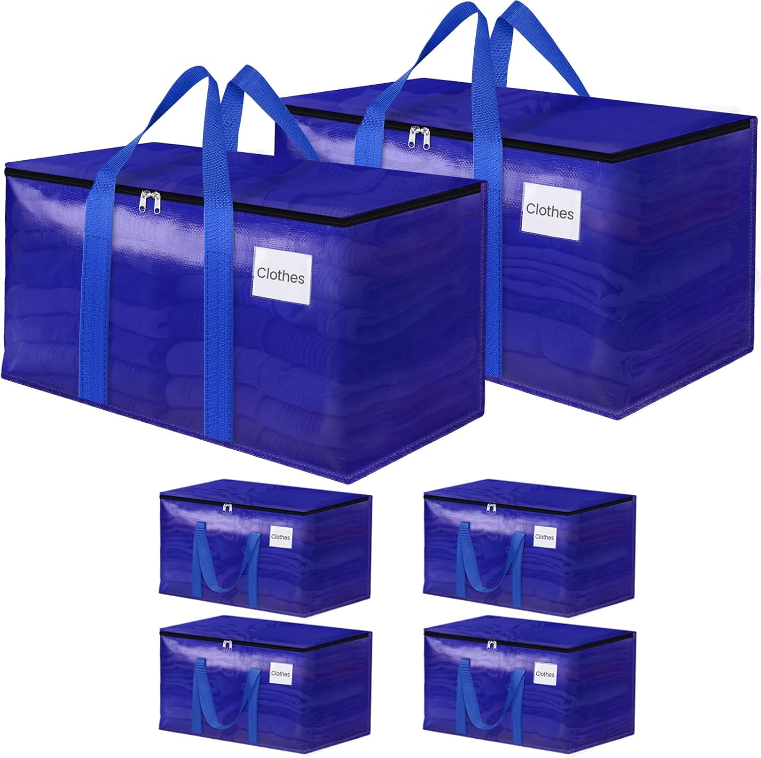 Moving Storage Bags Heavy-Duty with Zippers and Reinforced Handles ...