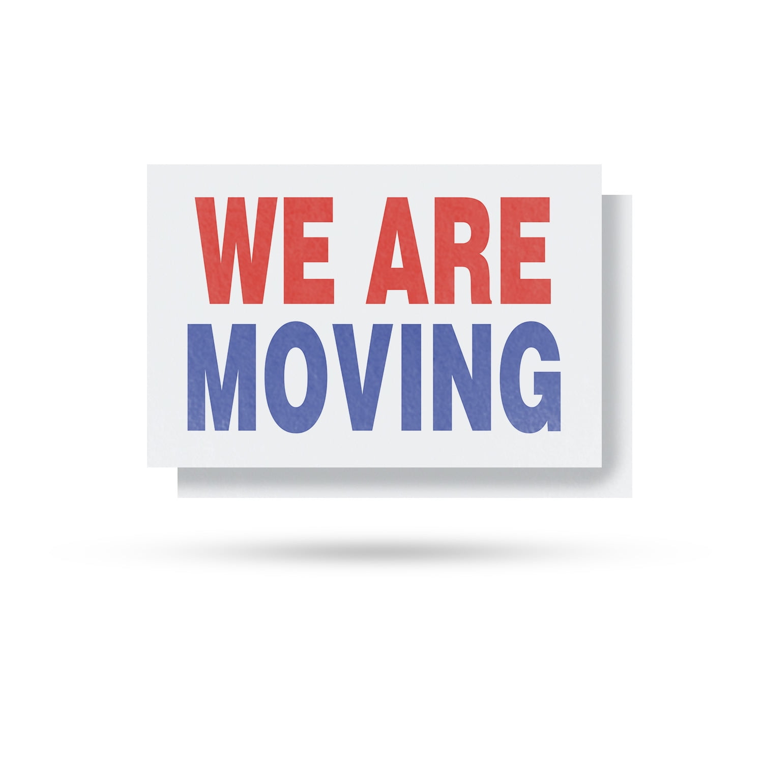 We Are Moving Vinyl Decal 2 Pack of 18 Inch x 24 Inch Weatherproof ...