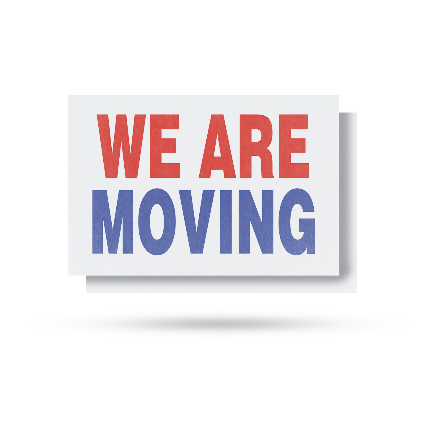 We Are Moving Vinyl Decal 2 Pack of 24 Inch x 36 Inch Weatherproof ...