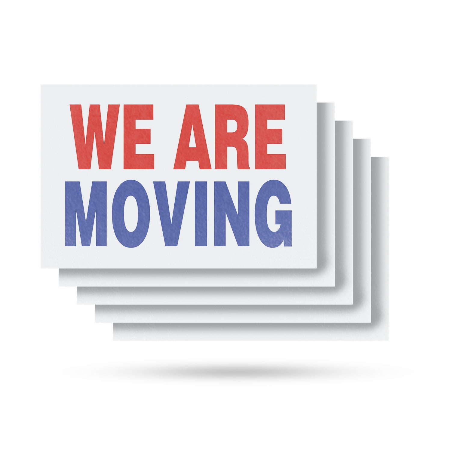 We Are Moving Vinyl Decal 5 Pack of 24 Inch x 36 Inch Weatherproof ...