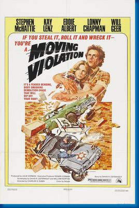 Moving Violations Movie Poster Art Poster 24x36 Unframed, Age: Adults ...