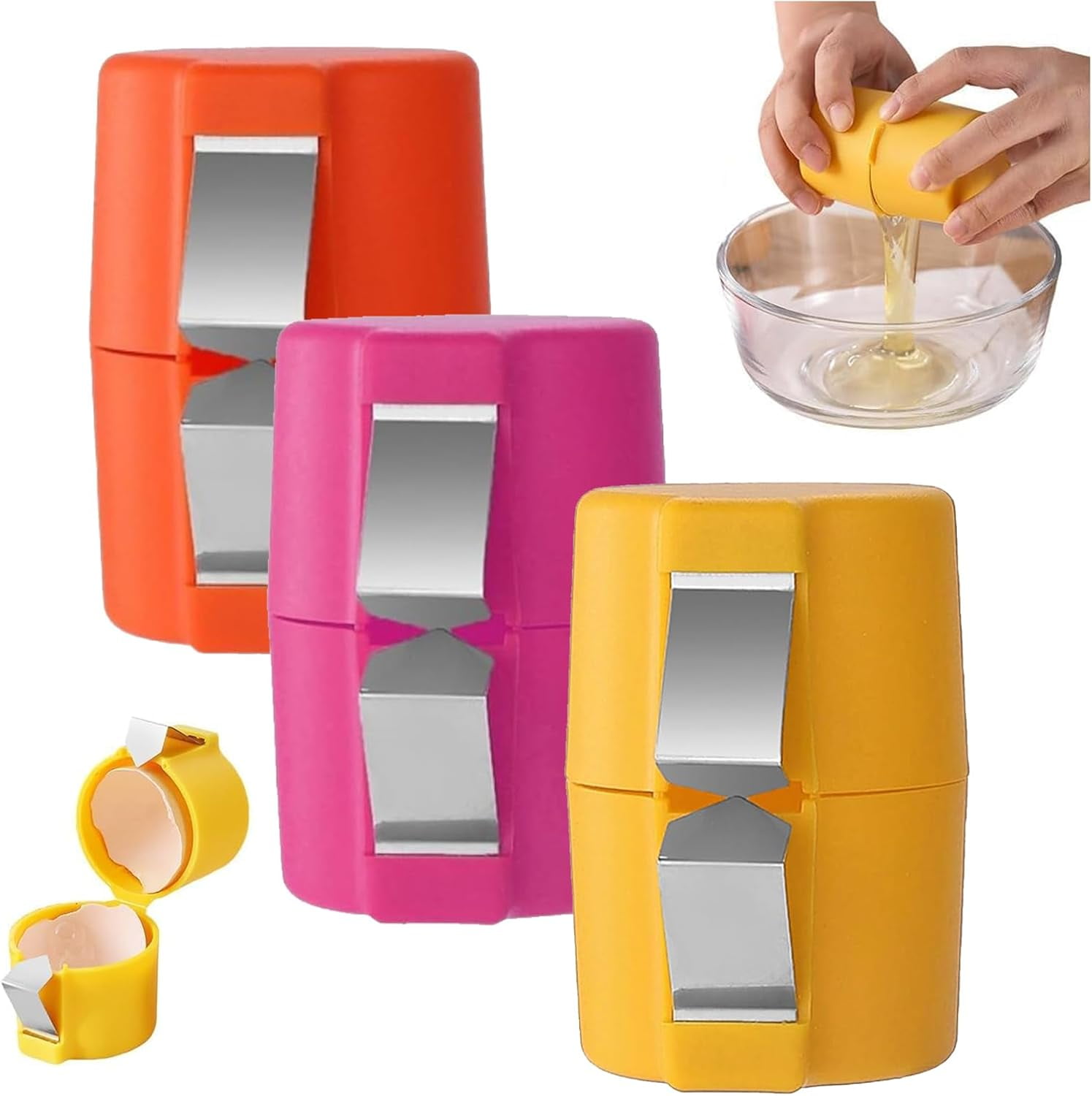 Movito Egg Opener, Mini Portable Handheld Egg Cracker Tool, Braventix ...