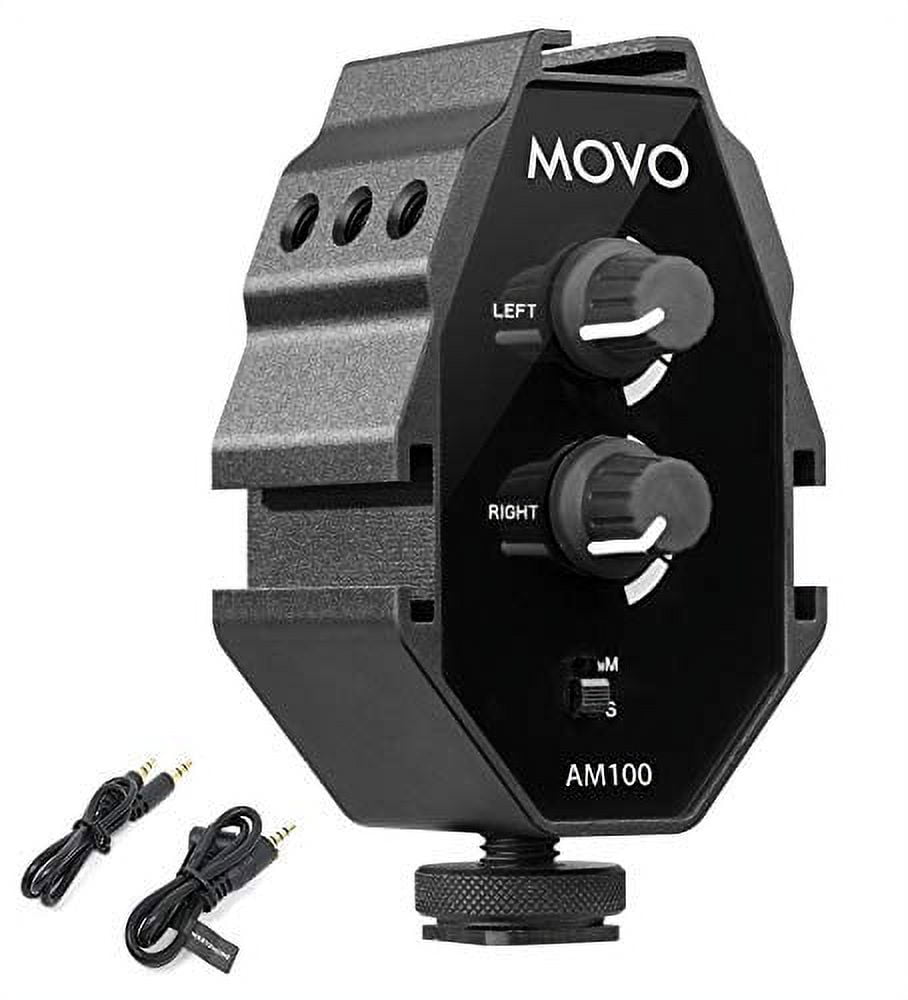 Movo Am100 2-channel Trs 3.5mm Microphone Audio Mixer - Walmart.com