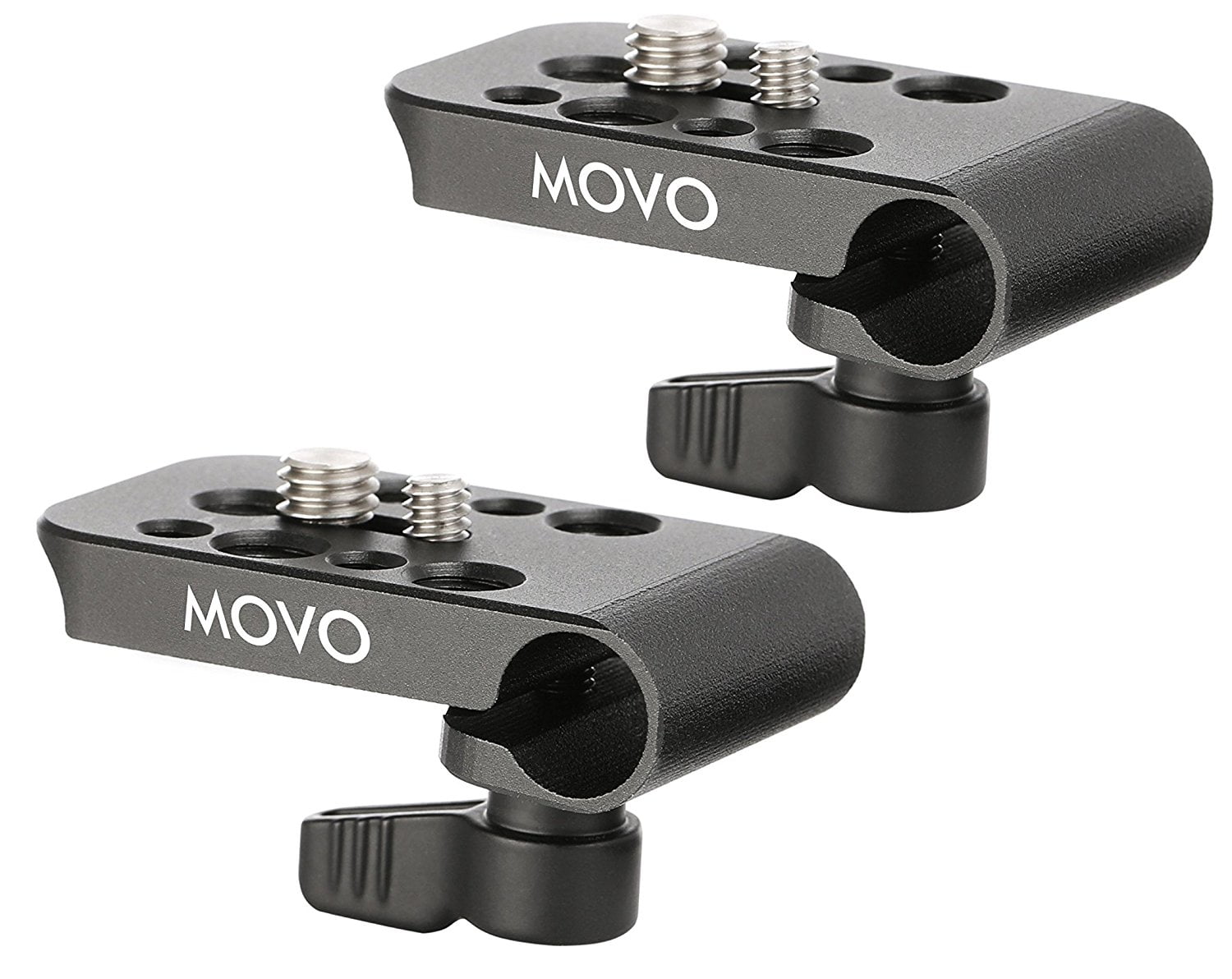 Movo CAB1000 15mm Modular Rod Clamp Adapter - Mounts Cameras, Monitors ...