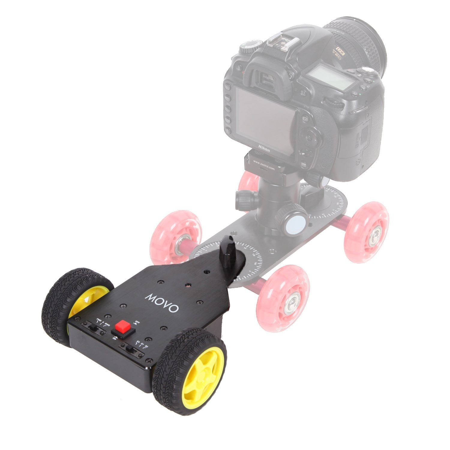 Movo Photo DMA100 Motorized Push Cart/Trailer for Table Top Video ...