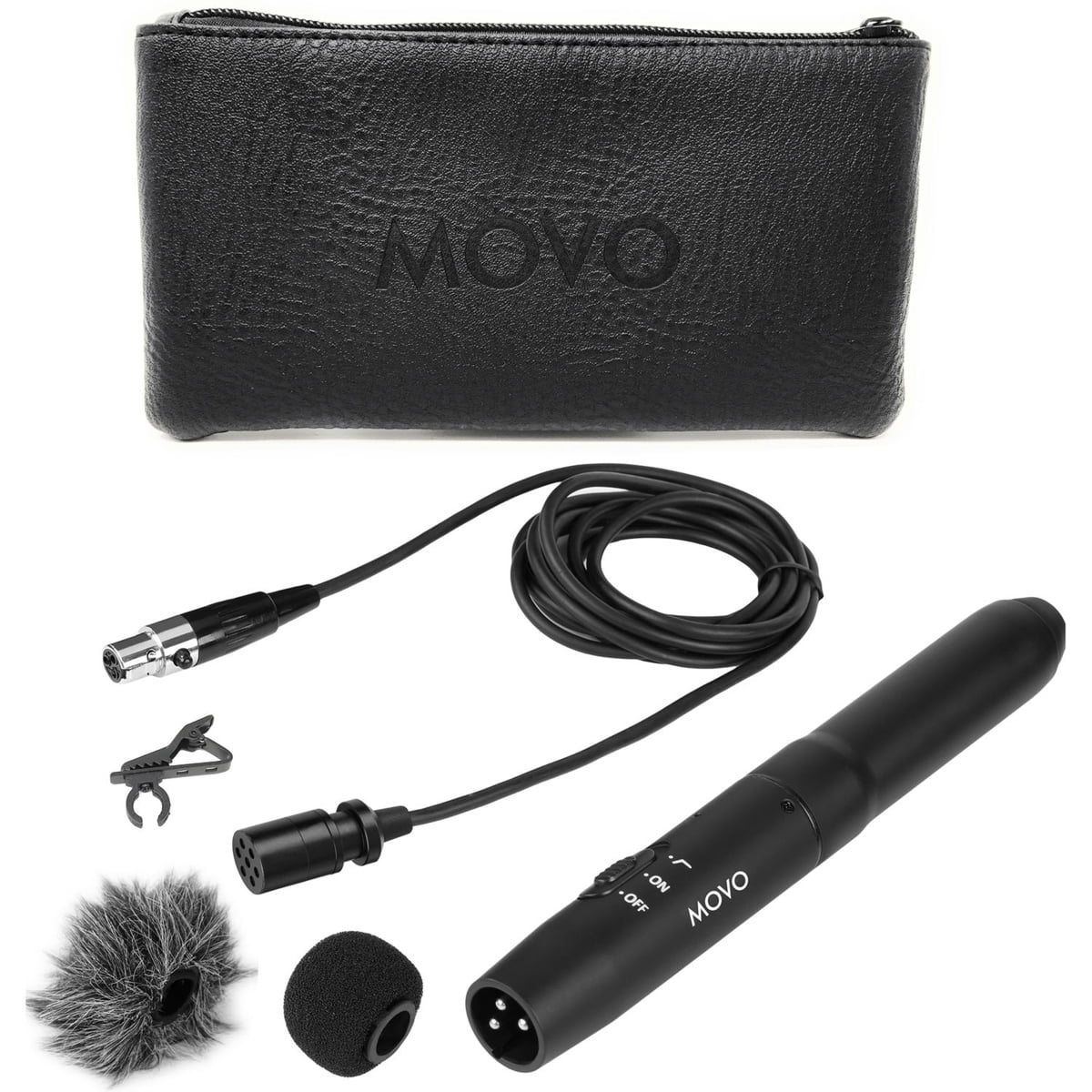 Movo Photo LV11C XLR Cardioid Condenser Lavalier Microphone with ...