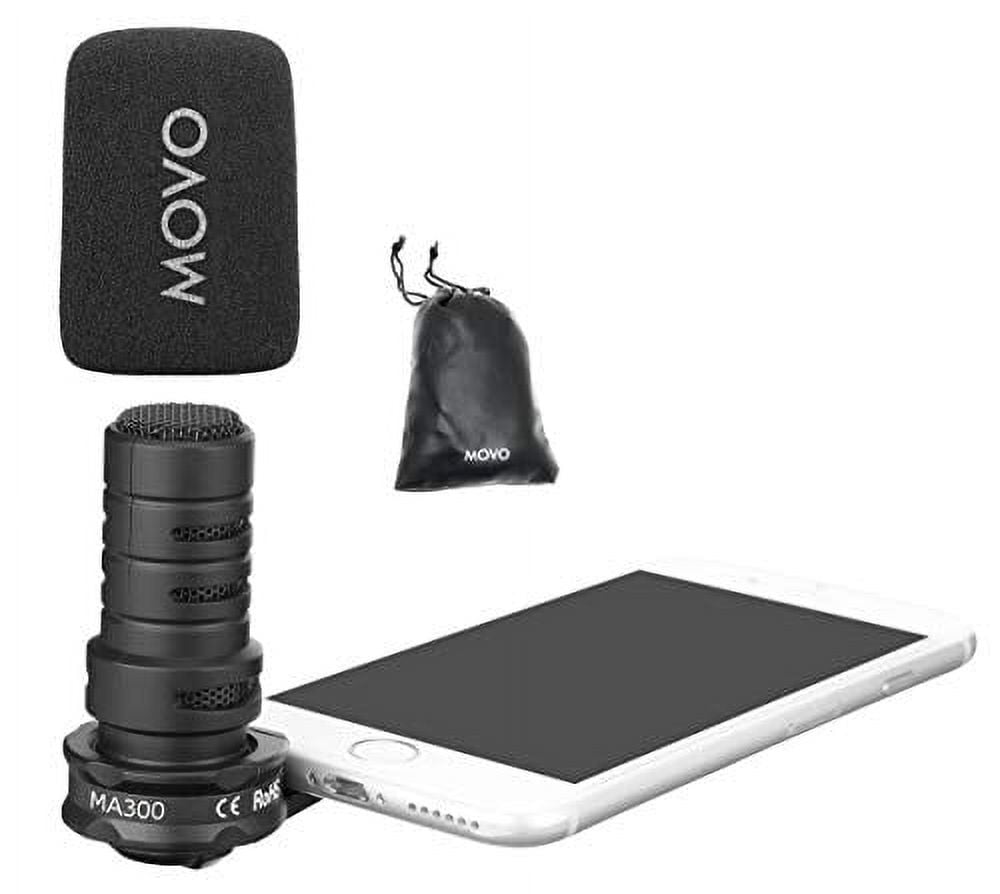 Movo Photo MA300 Compact TRRS Omnidirectional Microphone with 3.5mm ...