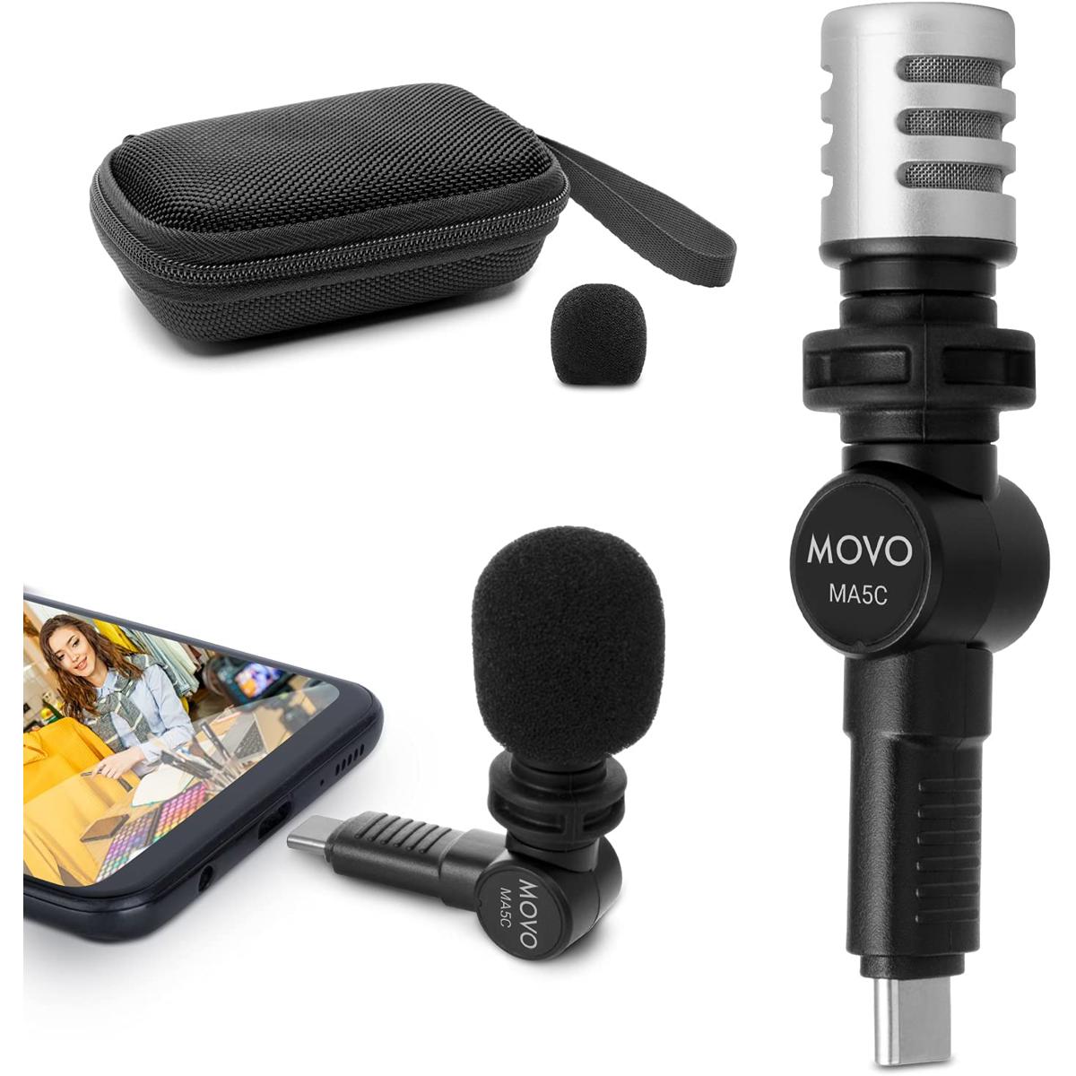Movo Photo MA5C USB-C Mini Condenser Microphone for Android - Walmart.com