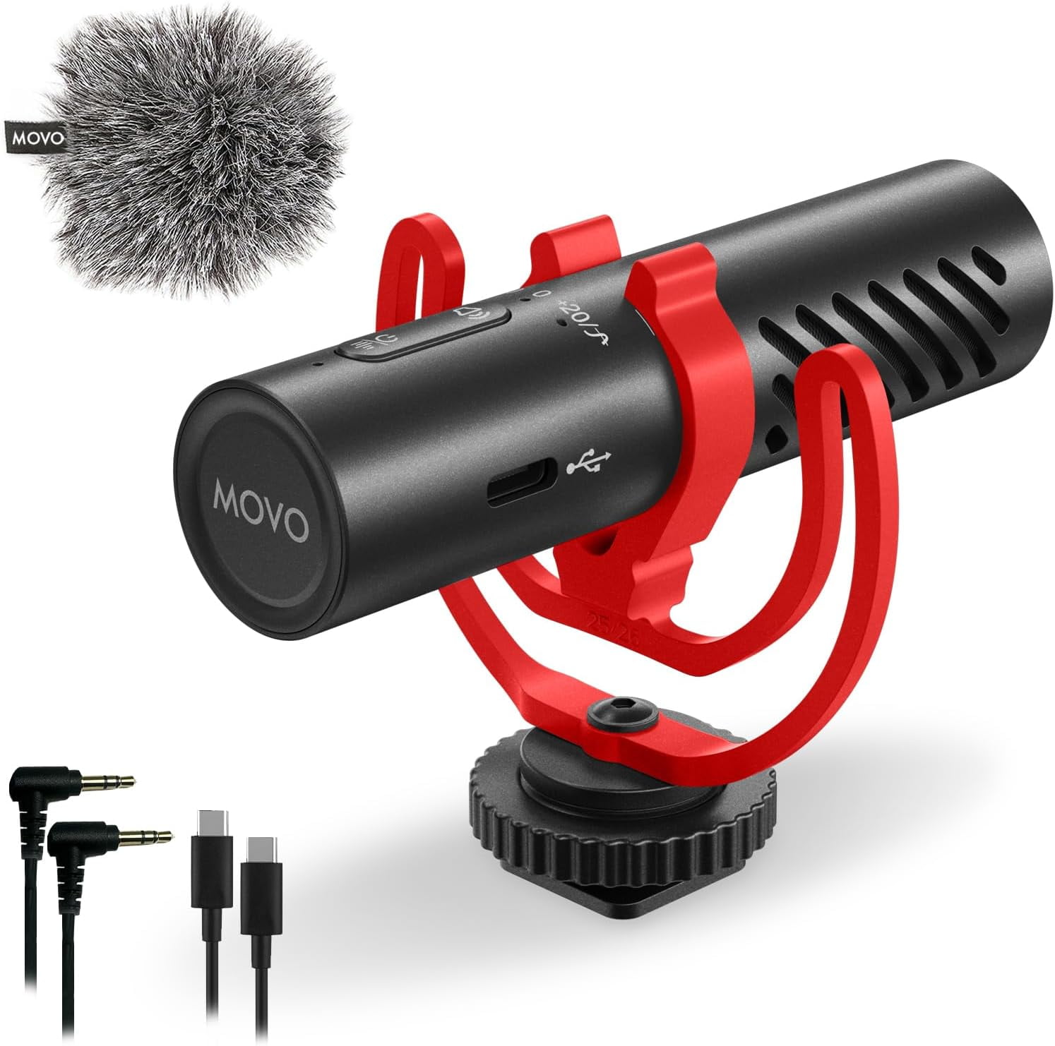 Movo VXR10-AI Shotgun Microphone with AI Noise Cancellation - Camera ...
