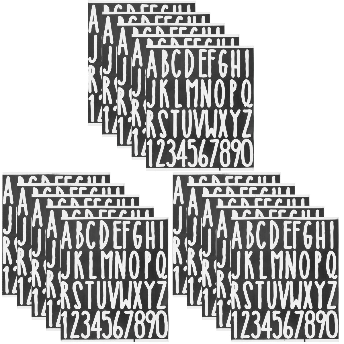 Movtotop 15 Sheets Mailbox Letters Stickers Adhesive Mailbox Numbers ...