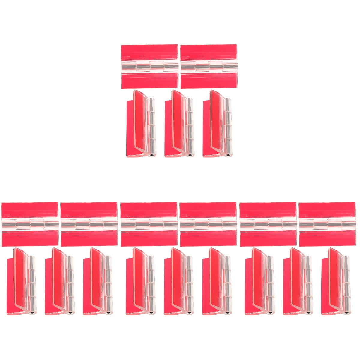 Movtotop 20pcs Self-adhesive Acrylic Hinges Universal Piano Hinges ...