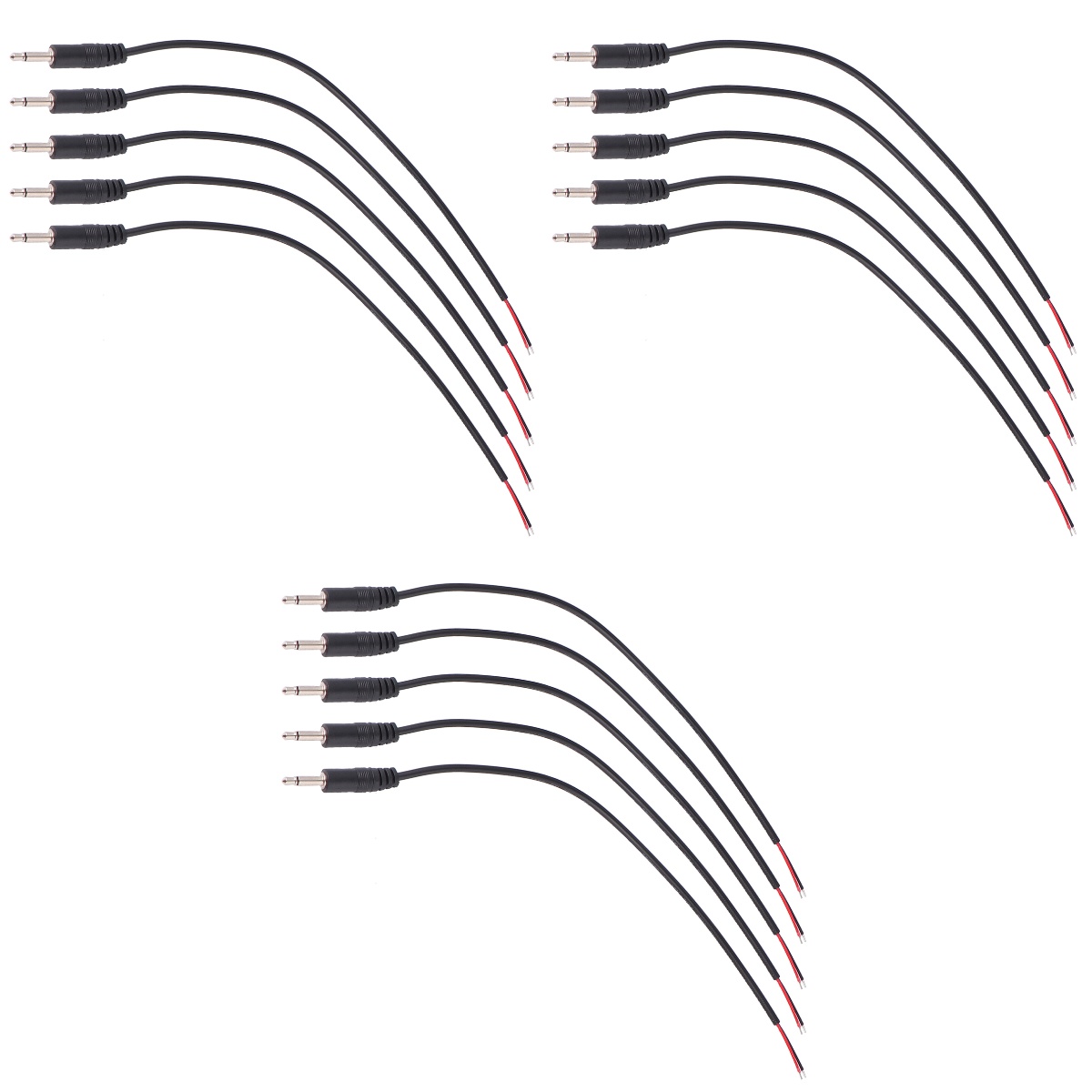 Movtotop 30pcs 3.5mm Male Plug to Bare Wire Open End Mono 3.5mm Plug ...