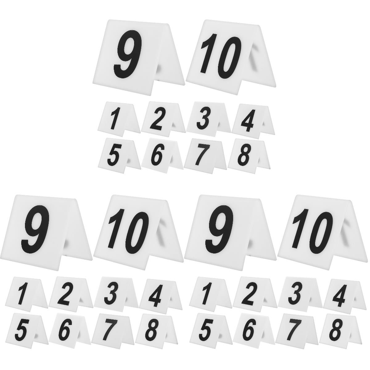 Movtotop 30pcs Acrylic Number Markers Reusable Number Markers ...