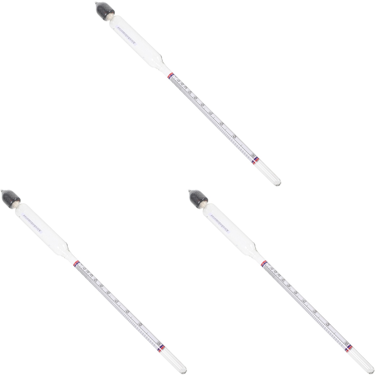 Movtotop 3pcs Alcohol Meter Liquor Wine Tester Wine Meter Glass ...