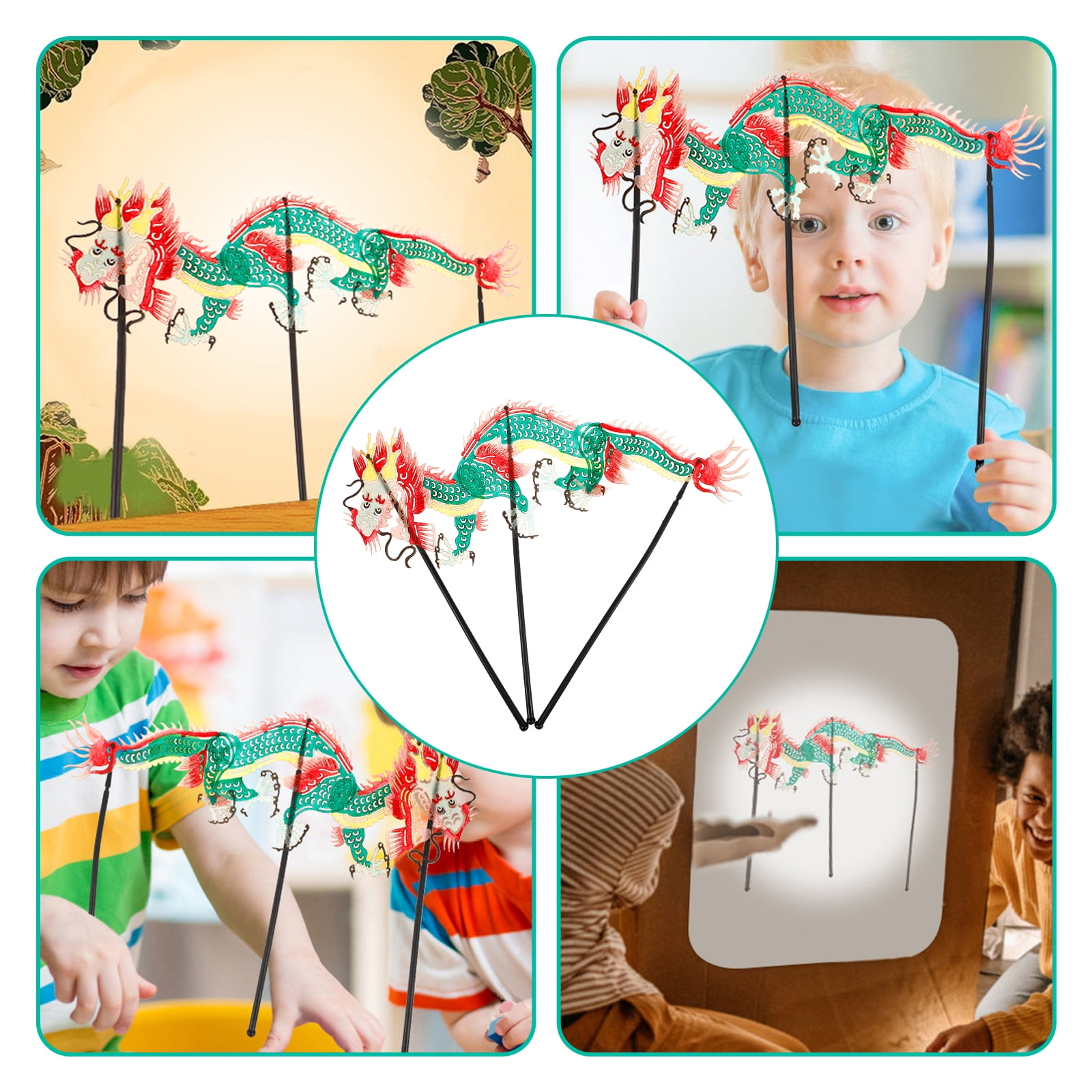 Movtotop 3pcs Chinese Shadow Puppetry Toy Shadow Puppetry Plaything ...