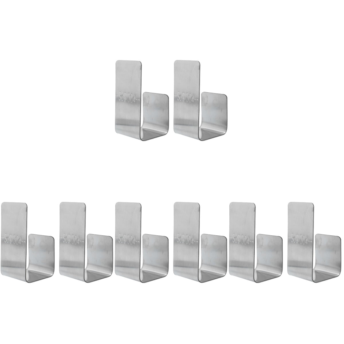 Movtotop 4 Pairs of Stainless Steel Rolling Pin Holders Wall-mounted ...