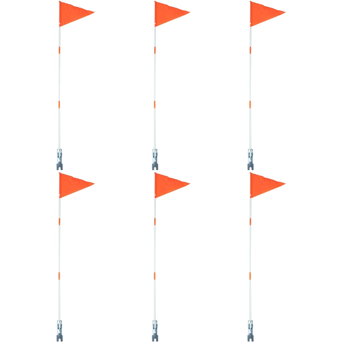 Movtotop 6 Sets of Bike Fixing Flagpole Kit Multi-function Bike Flag ...