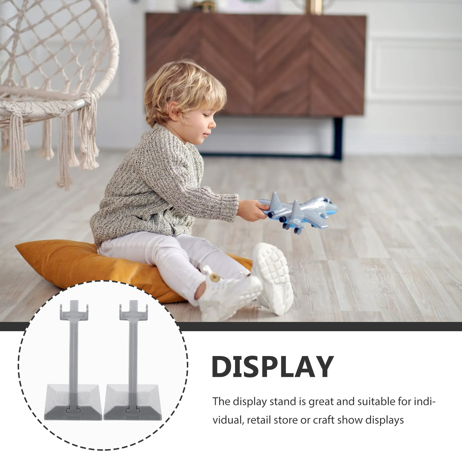 Movtotop Aircraft Models Stand,2Pcs Aircraft Models Stand Airplane ...