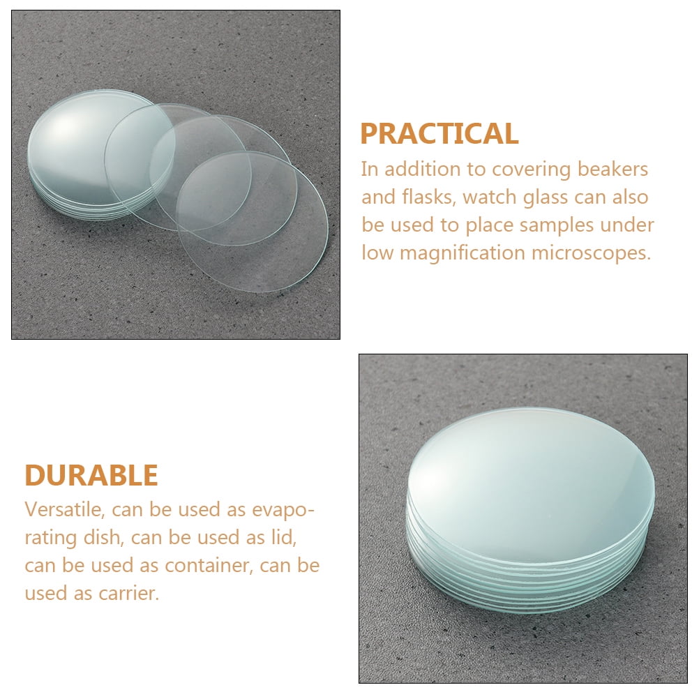 Movtotop Chemistry Watch Glass,10Pcs Watch Glass Beaker Covers Labs ...