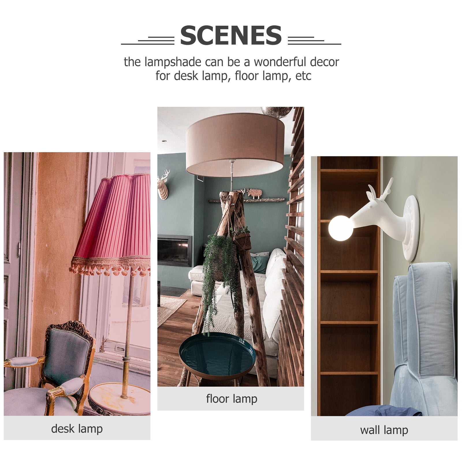 Amosfun Fringe Lampshade Lamp Shade Cloth Protect Decor 1Pcs - Walmart.com