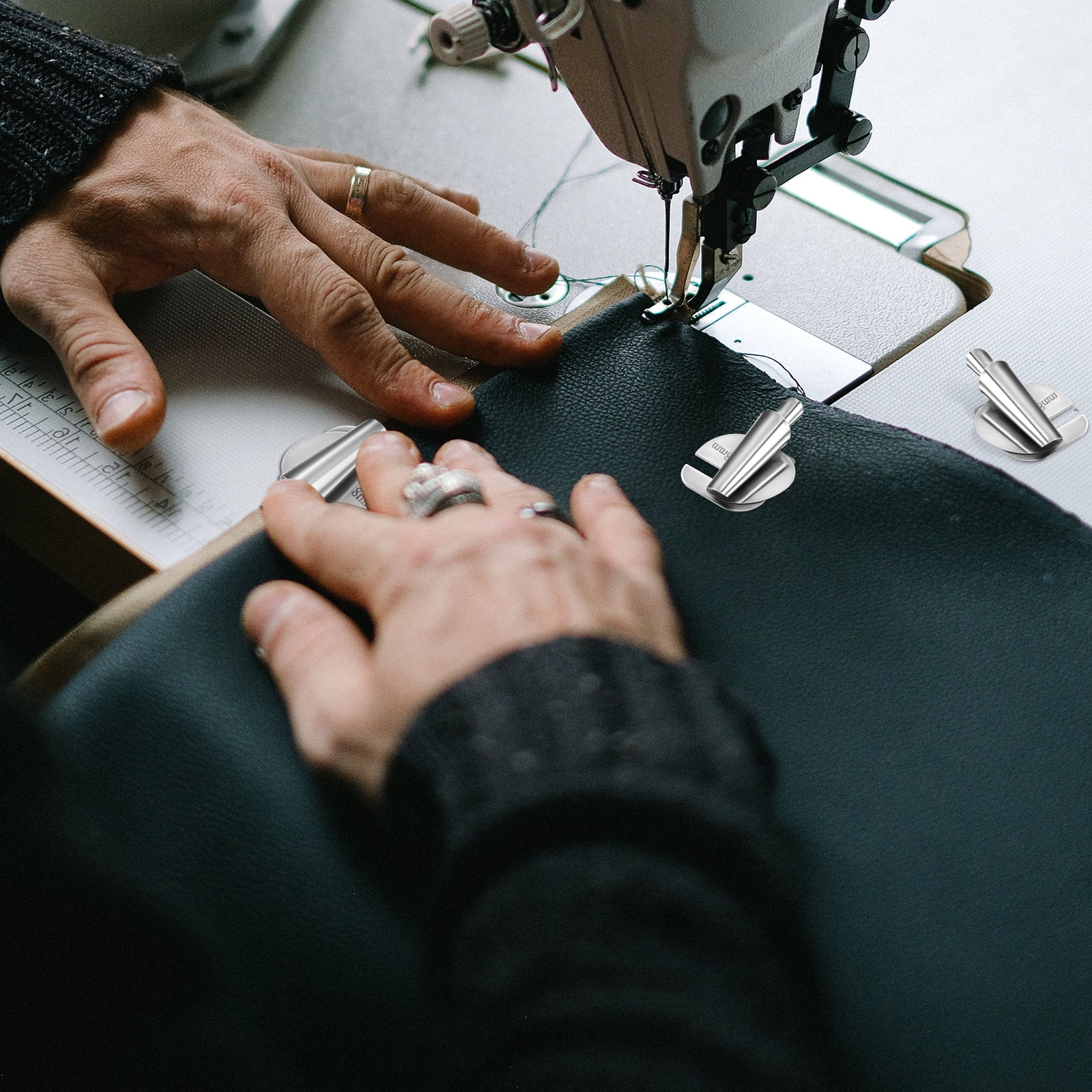 Movtotop Hemmer Foot,6Pcs Pressure Feet Sewing Rolled Hemmer Feet ...