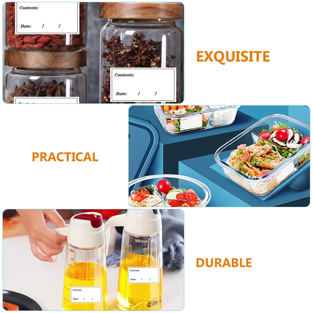 Movtotop Labels for Food Containers,200Pcs Food Containers Labels ...