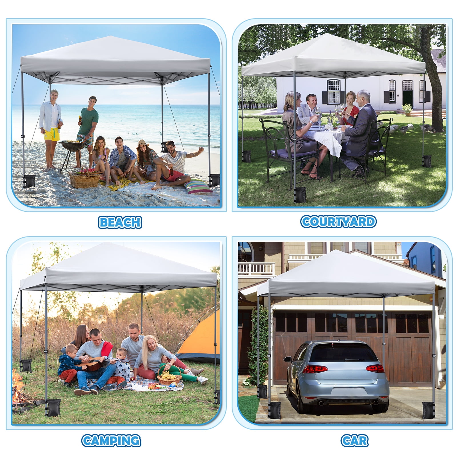 Movtotop MOVTOTOP 3*3 Meters Up Tent Canopy UV Block Waterproof ...