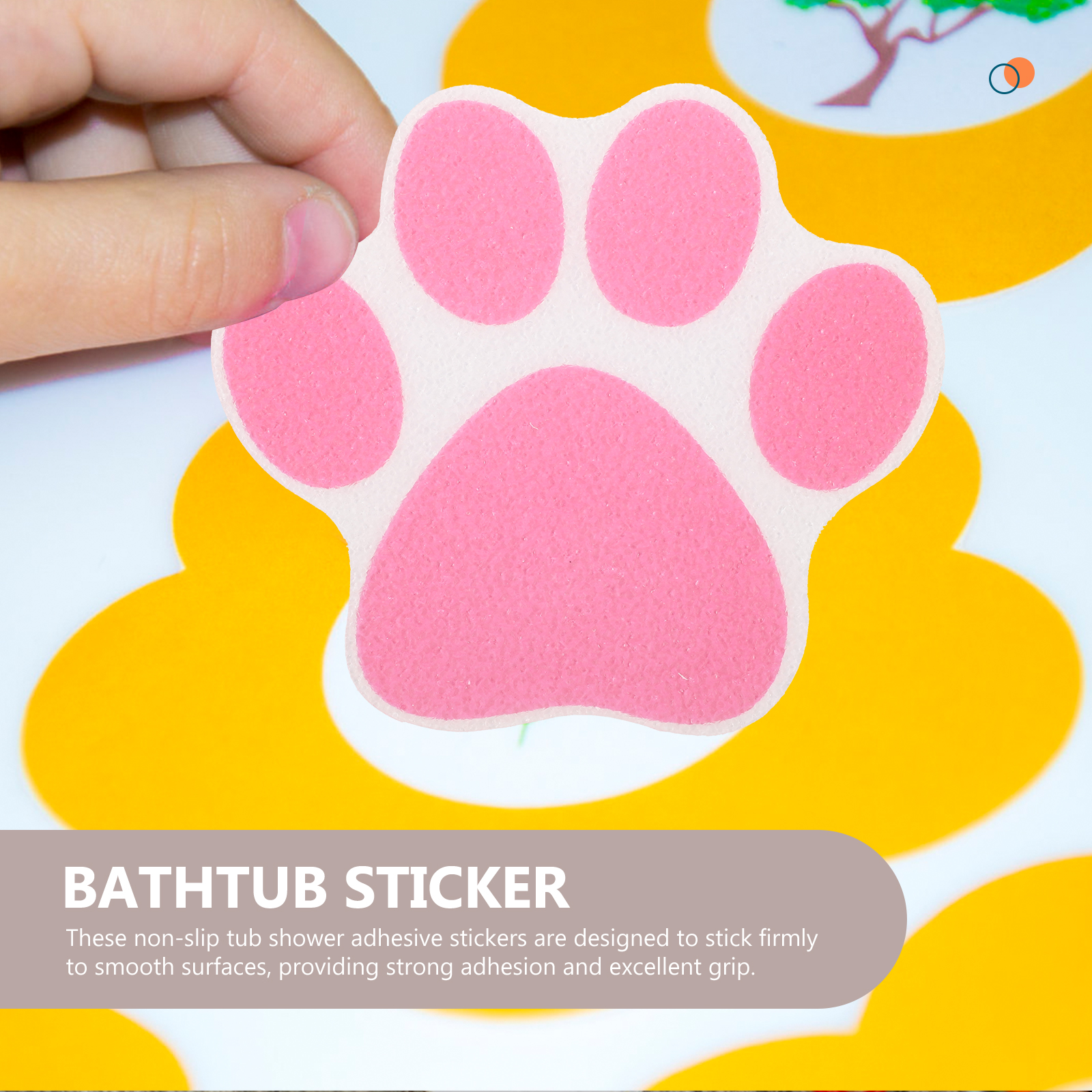 Amosfun Anti Slip Sticker For Washbasin Paw Bathtub Decals PEVA For ...