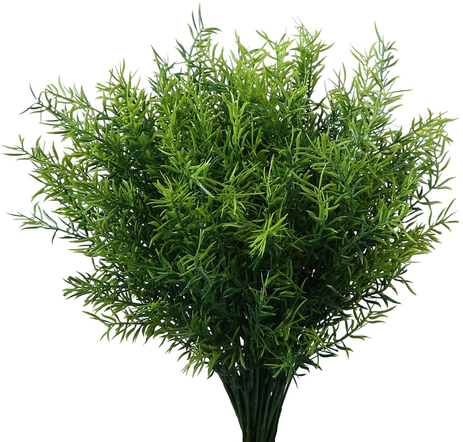Mowaven Artificial Fern Plants for Outdoors - 24 Pack Realistic Faux ...