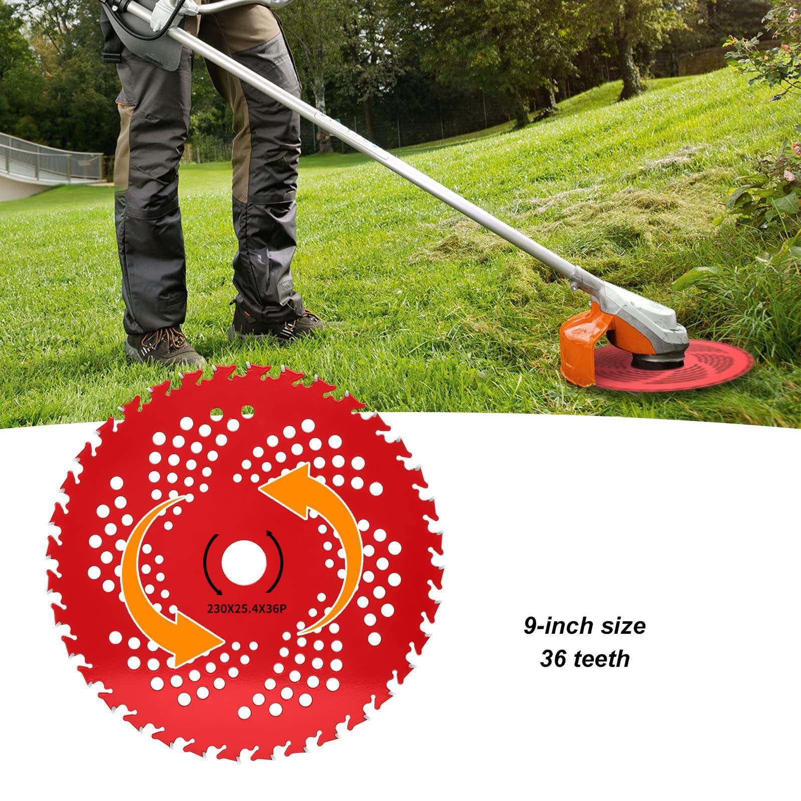 Mower Blade 9-Inch Carbide Tipped Saw Blade 36 Teeth Grass Cutting ...