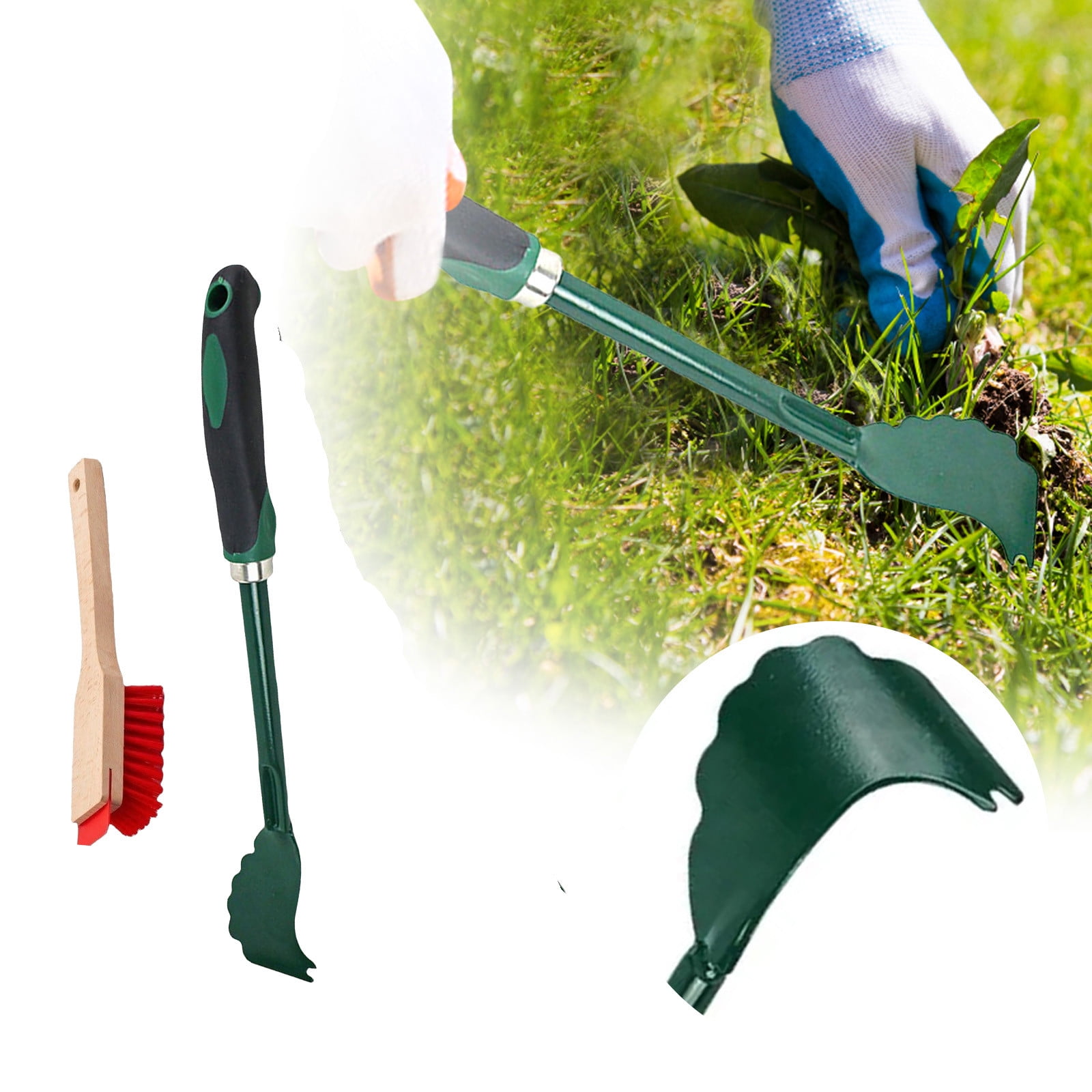Mower Deck Scraper with Ergonomic Long Handle, Scrubbing Brush Heavy ...