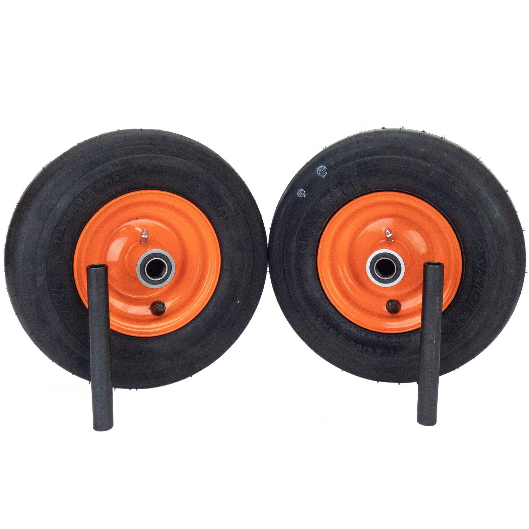 MowerPartsGroup 11" Pneumatic Wheel Assemblies, Heavy Duty, Powder ...