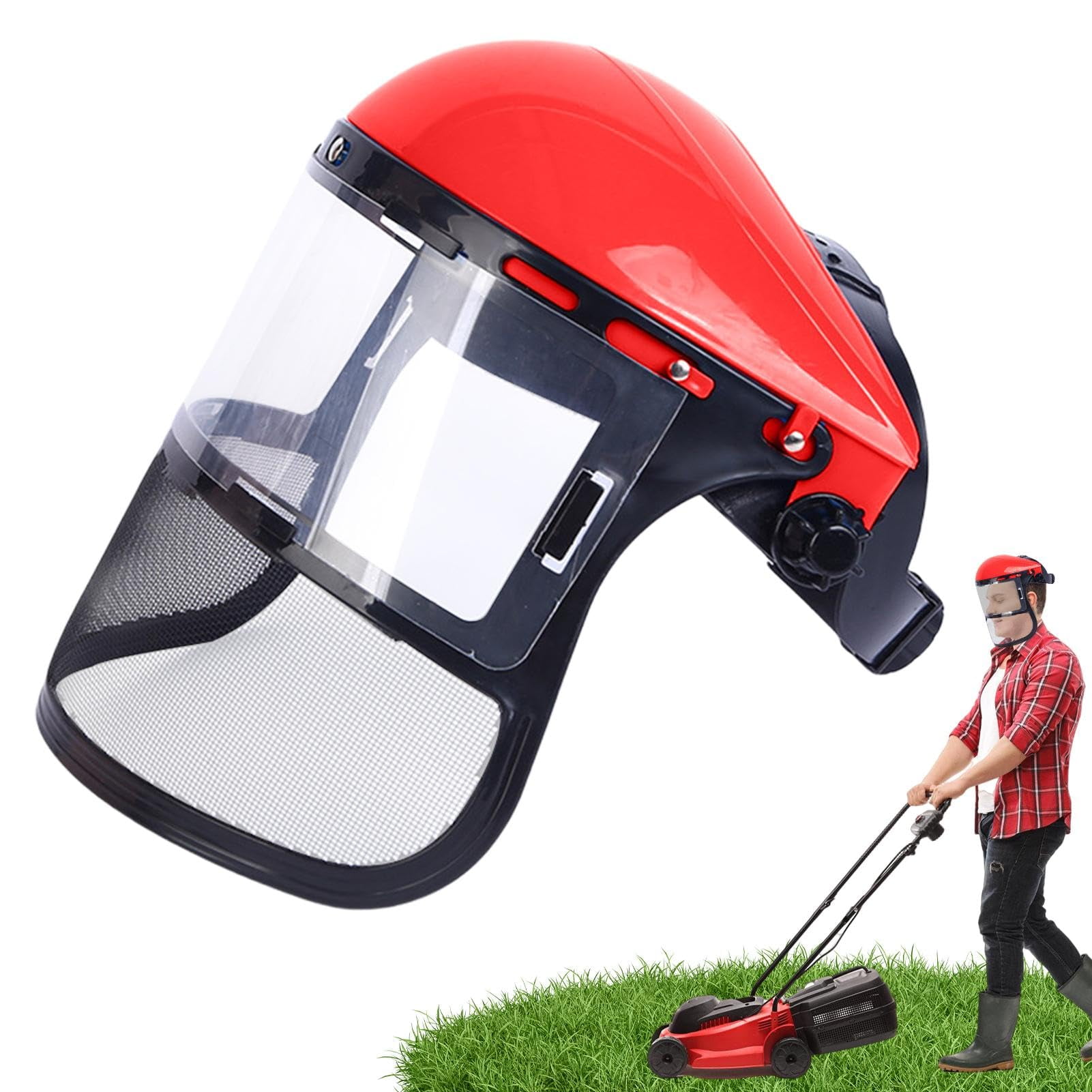 Mowing Face Cover - Steel Wire-Reinforced Face Shield | Breathable ...