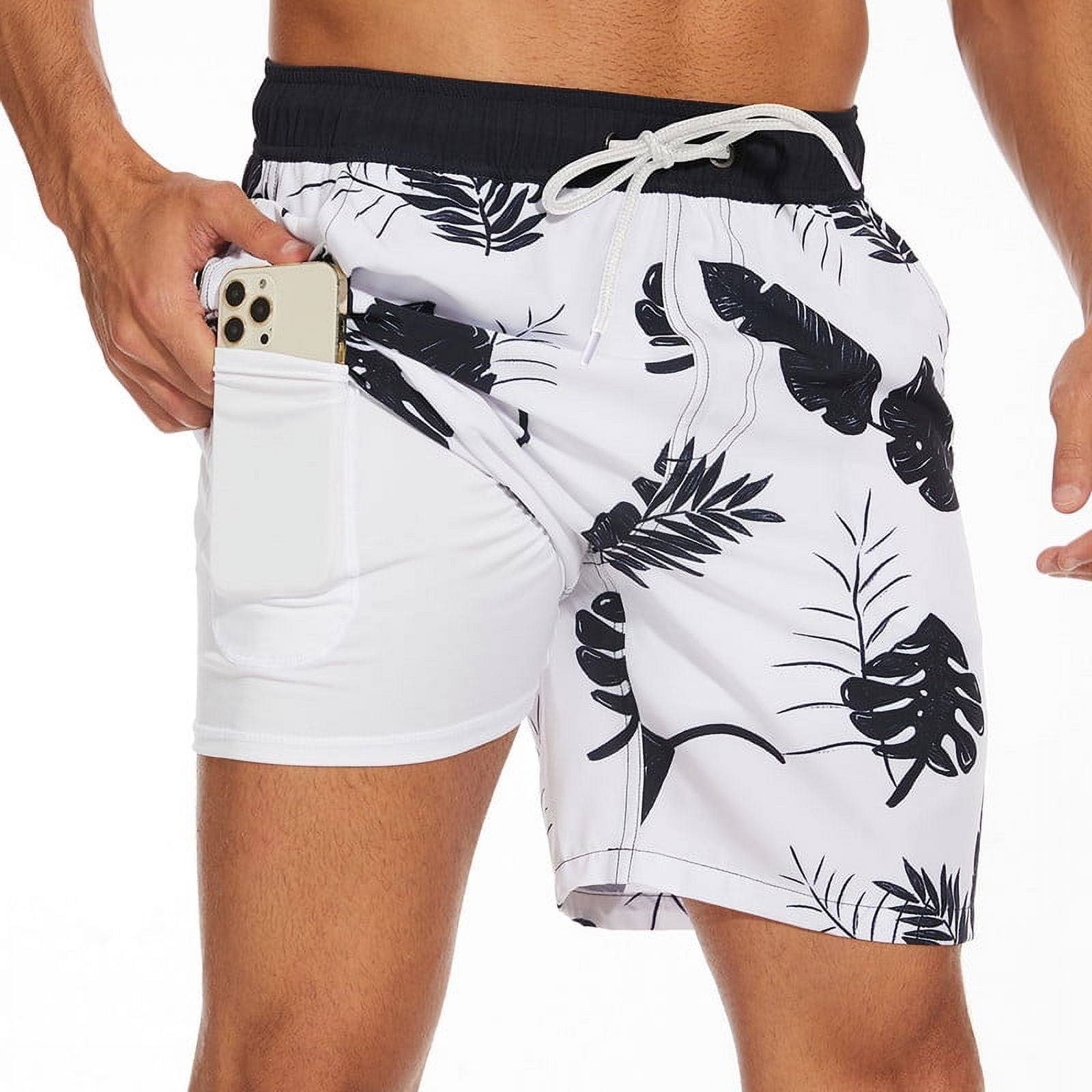 Mowujeit Mens Swim Trunks Quick Dry Board Shorts Beach Short Bathing ...