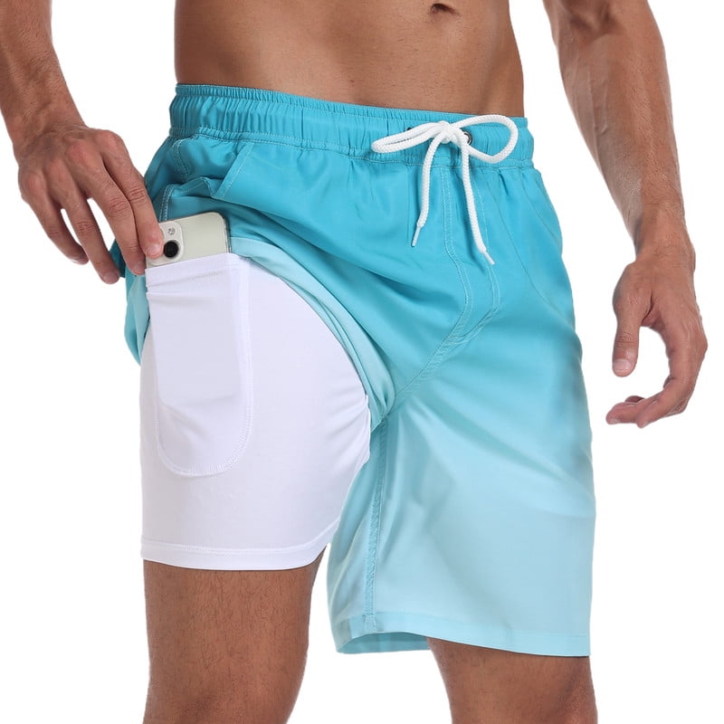 Mowujeit Swim Trunks Men Quick Dry Summer Board Shorts Breathable Swim ...