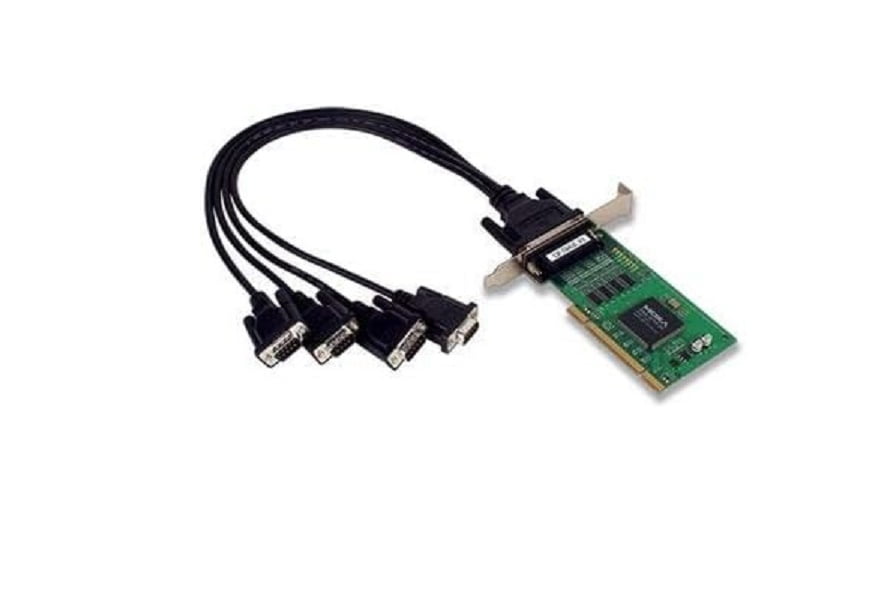 Moxa 4-Ports RS-232 PCI Card With Cable CP-104UL-DB9M - Walmart.com