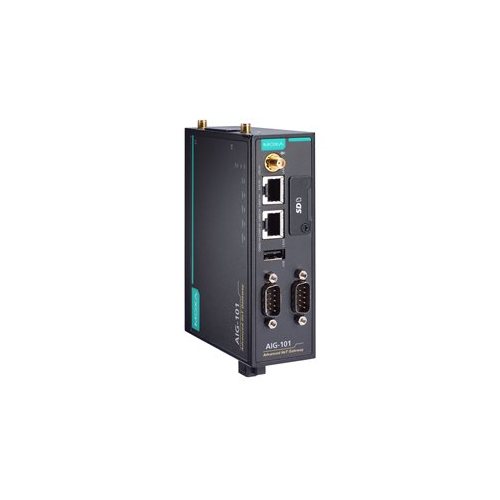Moxa AIG-101-T, 2-port Modbus RTU/ASCII/TCP to MQTT/Azure/AWS Cloud-ready gateway - Walmart.com