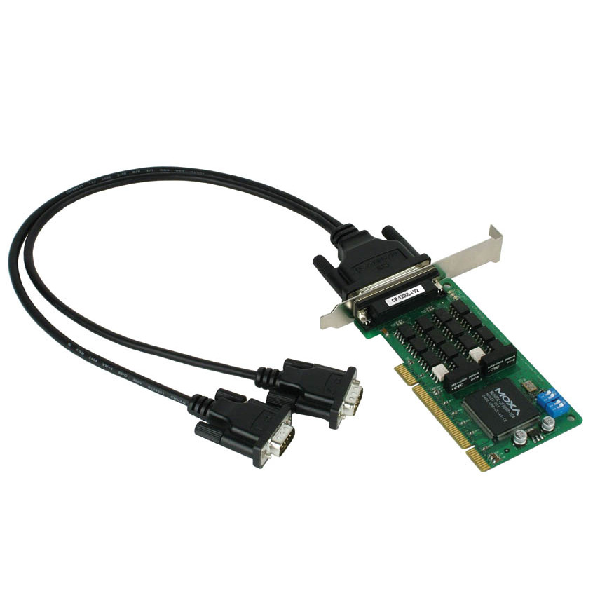 Moxa CP-132UL-I-DB9M, 2-Port RW-422/485 board (cable included)*,Universal PCI bus ,230.4Kbps ...