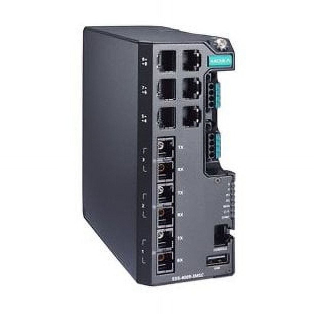 Moxa EDS-4009-3MSC-HV-T, Managed Ethernet switch with 6 10/100BaseT(X ...