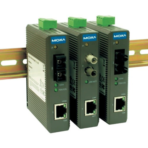 Moxa IMC-21-M-SC, Entry level media converter 10/100MTx to 100MFx with multi mode ,SC connector ...