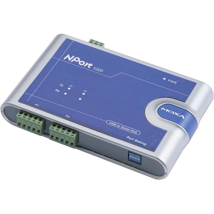 Moxa NPort 1220, USB to 2-port RS-422/485 Serial Hub - Walmart.com