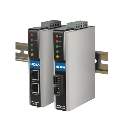 Moxa NPort IA-5250I-T, 2-port RS-232/422/485 serial device server with 2 KV isolation, -40 to 75 ...