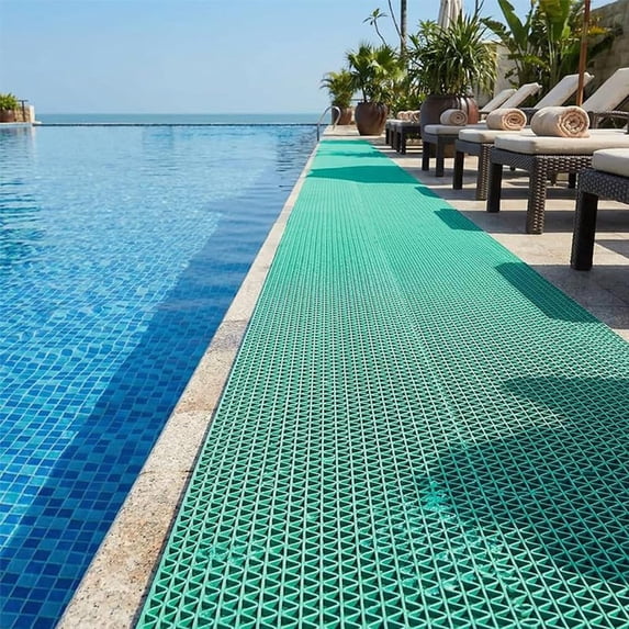 Moxie PVC Drainage Floor Mat 1FTX19FT, Heavy Duty Non-Slip Mesh ...