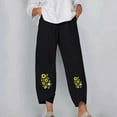 Moxiu Lightning Deals 2023 Capri Linen Pants For Women Plus Size Women