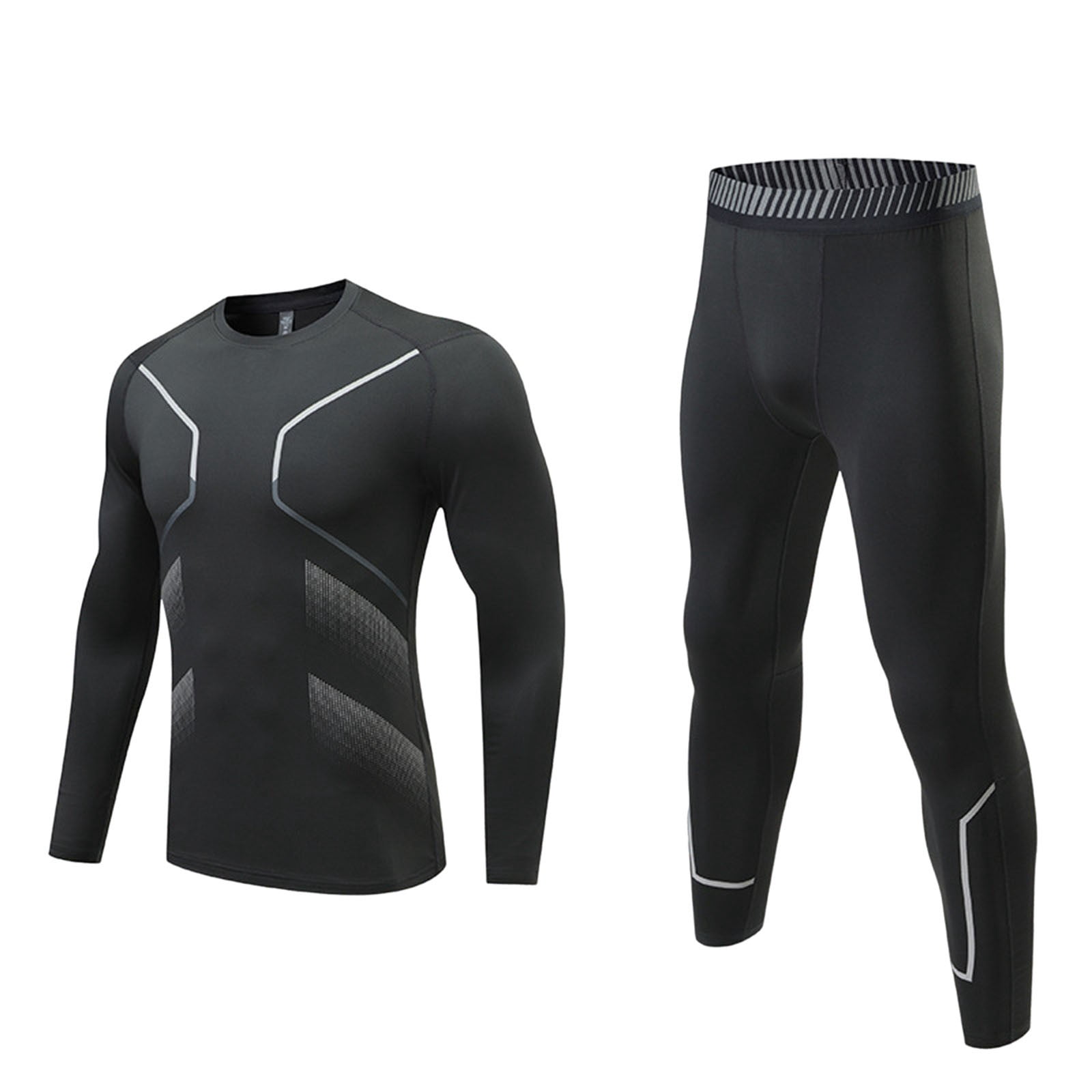 Moxiu Mens Compression Set Sports Running Set for Men,Compression Shirt ...