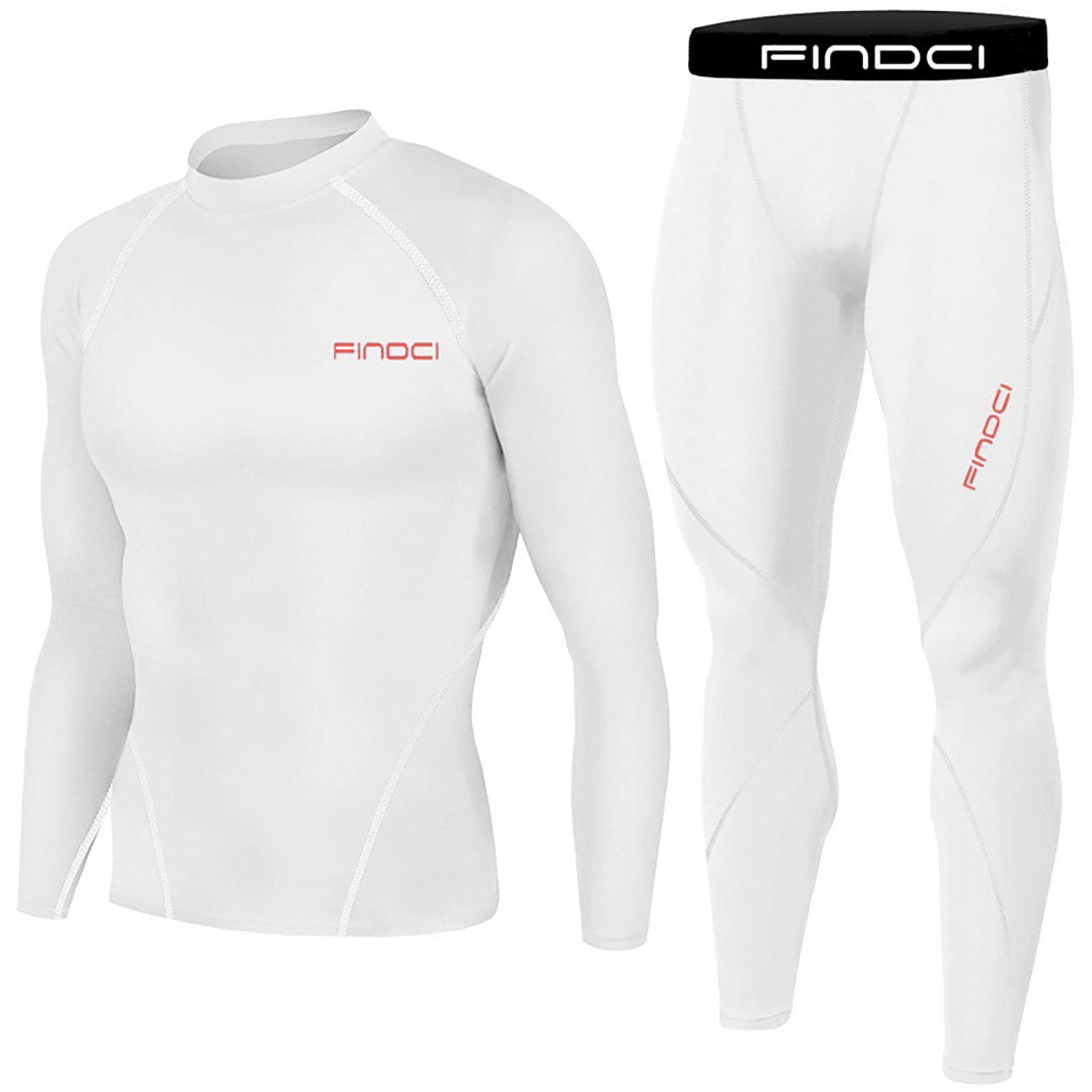 Moxiu Mens Sports Running Set Compression Sets for Men,Compression ...