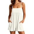 Moxiu Rompers for Women Golf Tennis Workout Athletic Romper Spaghetti ...