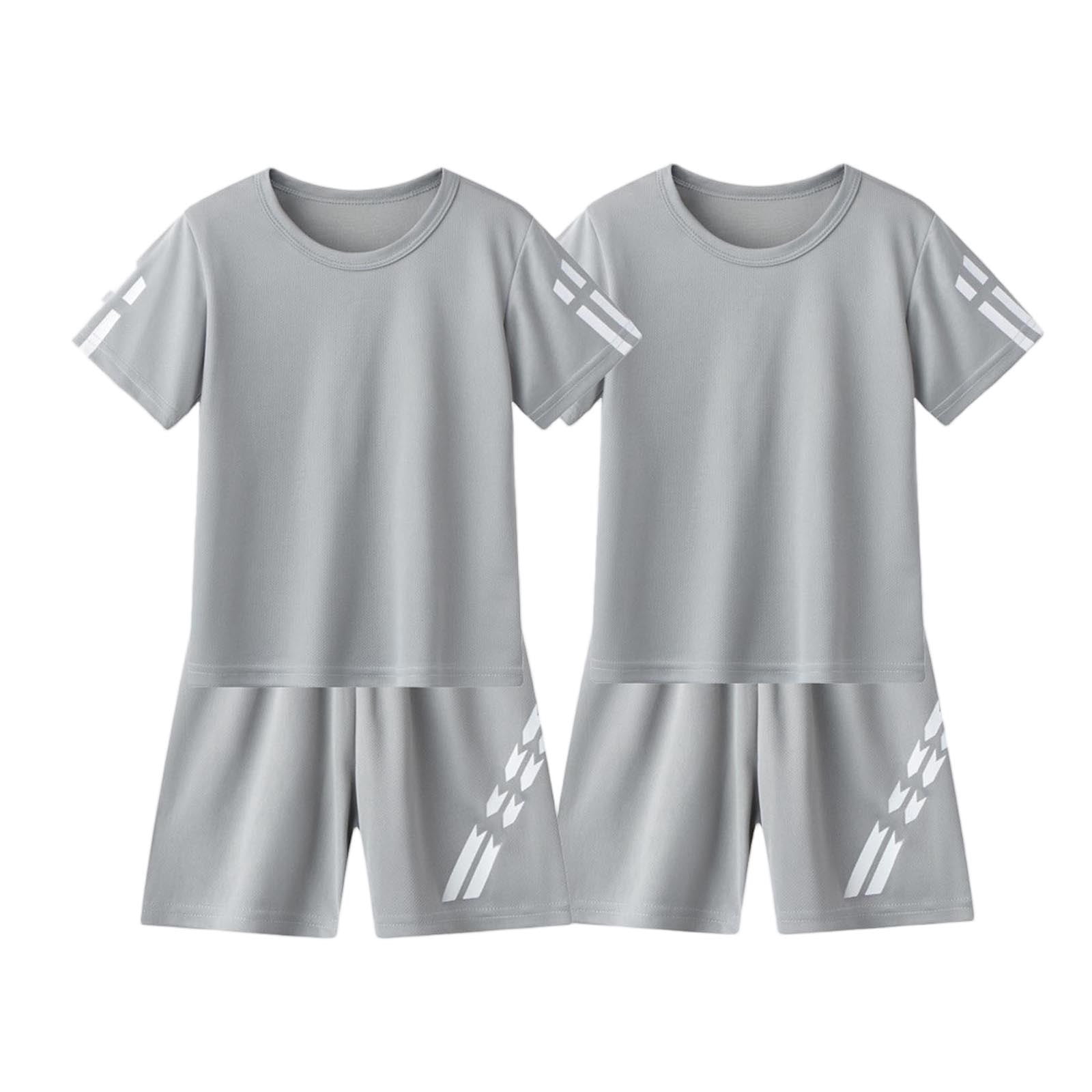 Moxiu Toddler Boys Summer Active Clothes Athletic Short Sleeve Shirt ...