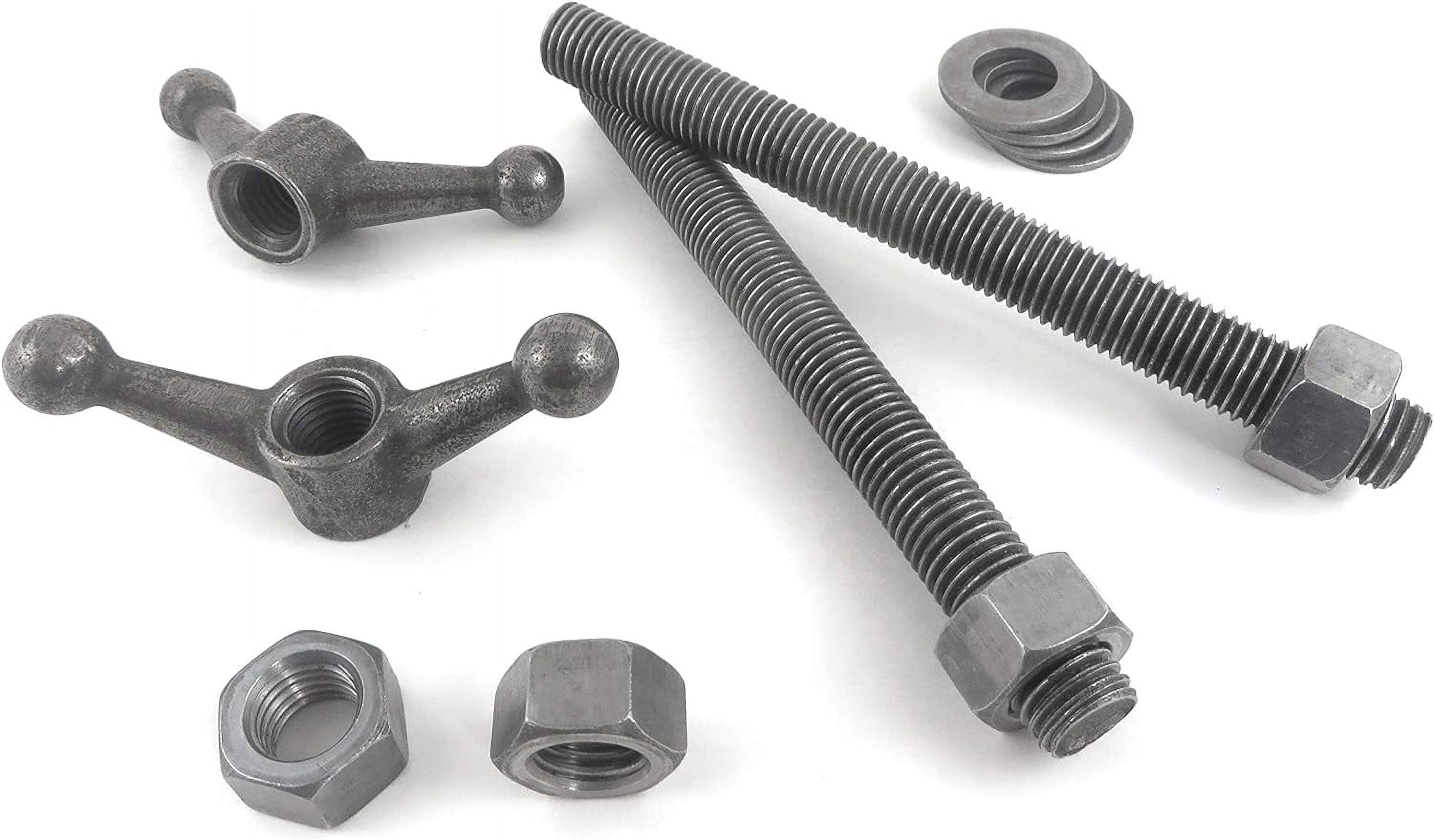 Moxon Vise Hardware Kit With 2 Each 8 Inch X 3/4-10 Threaded Rods, 2 ...