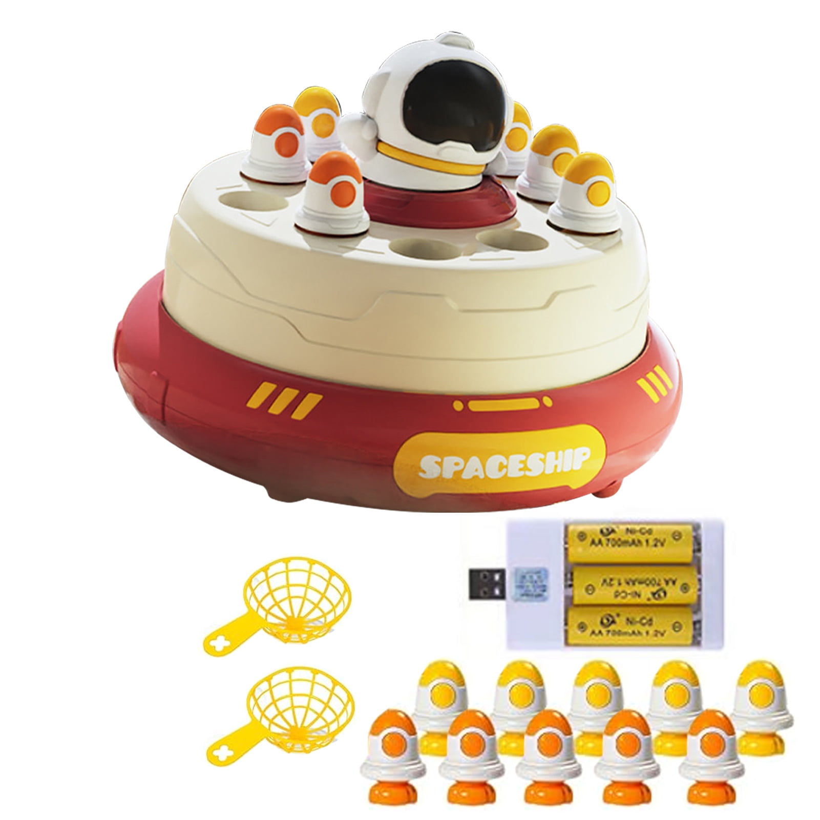 Moxufan 1 Set Rocket Launcher Board Game Rotating Spaceship Bouncing ...